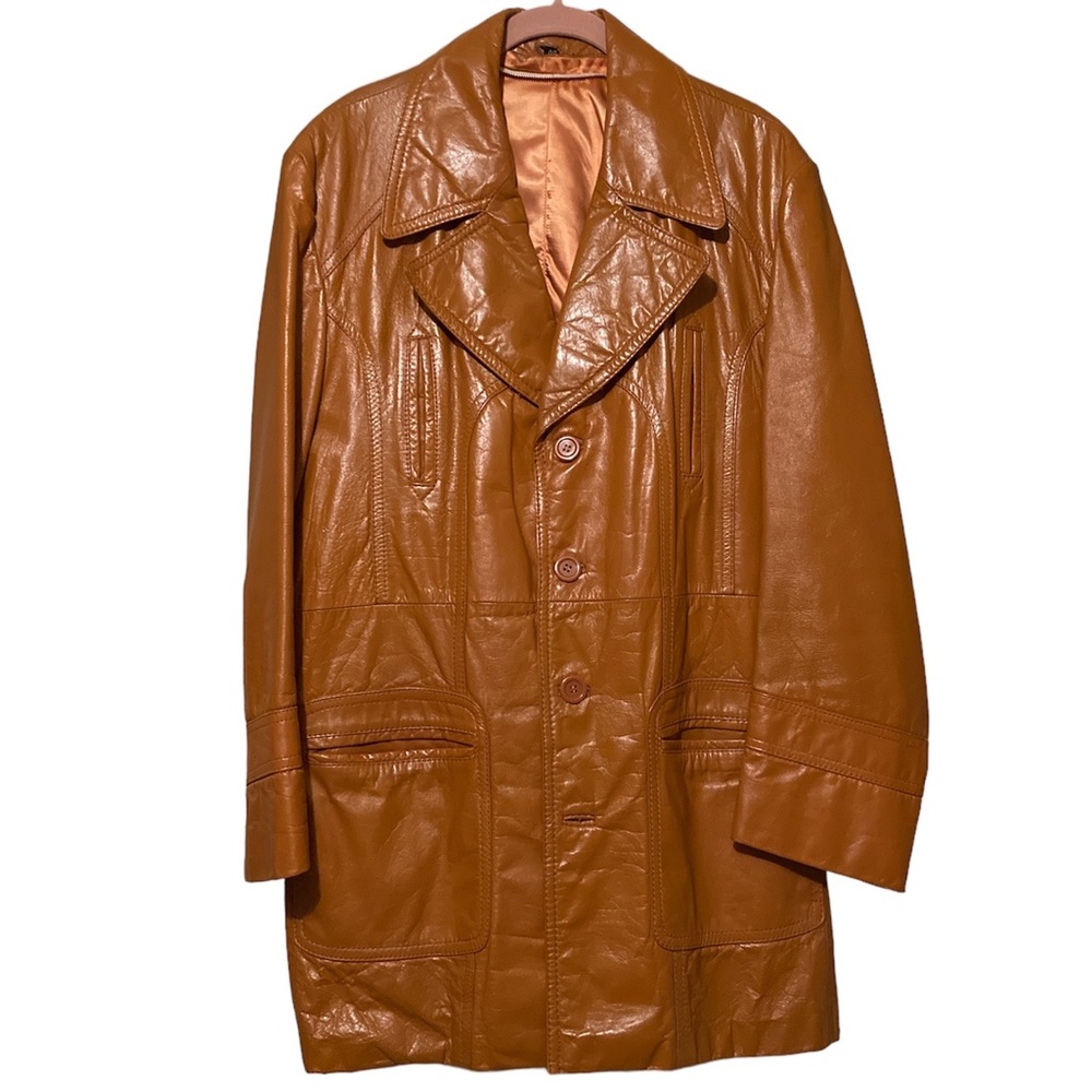Vintage 1970s Men’s Leather Jacket - Gem
